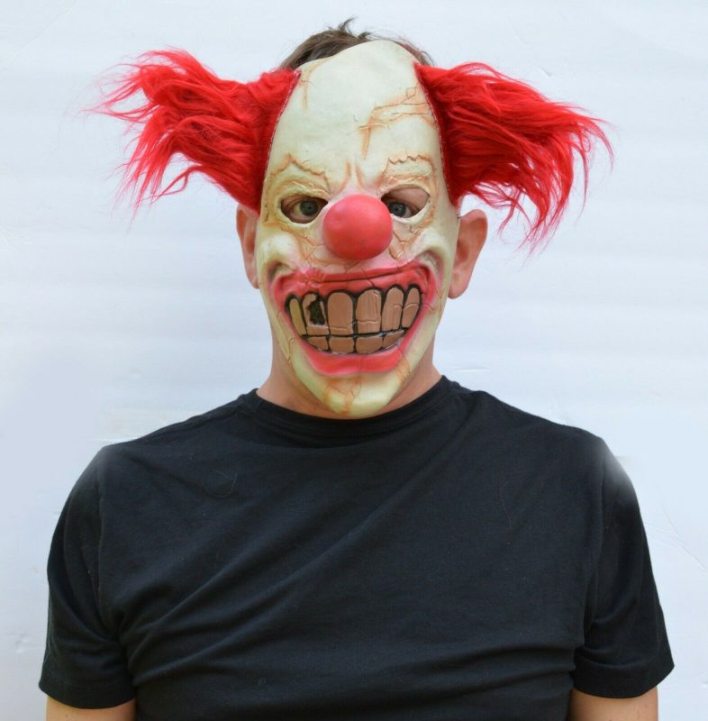 Clown Mask with Hair Crackers the Clown