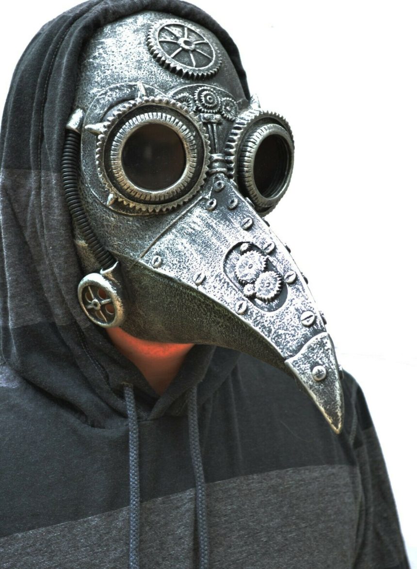 Plague Doctor Mask SILVER